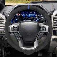 China Customized Hand Sewing Steering Wheel Cover For Ford F150 F250 F350 F450 for sale