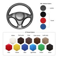 China Wrap Hand Sewing Carbon PU Leather Steering Wheel Cover for Toyota RAV4 Celica Corolla Matrix MR2 1998 1999 2000 2001 for sale