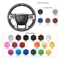 China Hand Sewing DIY Artificial Leather Steering Wheel Cover For Chevrolet Silverado 1500 2500 3500 Blazer Suburban Tahoe 2019-2023 for sale