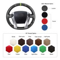 China Custom Hand Stitching Suede Leather Steering Wheel Cover for Toyota Prius 30 C V Aqua 2009 2010 2011 2012 2013 2014 2015 for sale