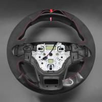 China Hand Sewing Carbon Fiber Steering Wheel Cover For Ford Bronco 2021 2022 2024 for sale