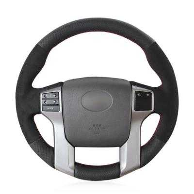 China Leather Suede Steering Wheel Cover for Toyota 4Runner Land Cruiser Prado Tacoma Sequoia 2010 2011 2012 2013 2014 2015 2016 2017 for sale