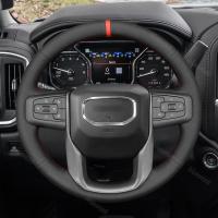 China Artificial Leather Steering Wheel Cover for GMC Sierra 1500 Limited Yukon XL 2019 2020 2021 2022 for sale