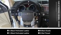 China Leather Suede Steering Wheel Cover for Toyota 4Runner Land Cruiser Prado Tacoma Sequoia 2010 2011 2012 2013 2014 2015 2016 2017 for sale