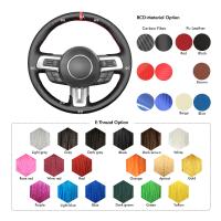 China Customized Hand Sewing Steering Wheel Cover For Full Range Of Ford Mustang for sale