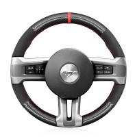 China Customized Hand Sewing Steering Wheel Cover For Full Range Of Ford Mustang for sale