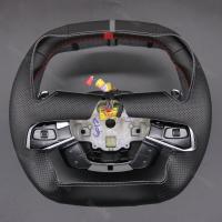 China Hand Stitching PU Leather Steering Wheel Cover for Chevrolet Corvette C8 2020 2021 2022 2023 for sale