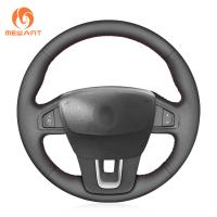 China Custom Hand Sewing Artificial Leather Steering Wheel Cover for Renault Laguna Latitude Samsung SM5 2008-2018 for sale