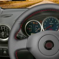 China Hand Stitched Artificial Leather Steering Wheel Cover for Subaru Impreza WRX STI II 2005-2007 for sale
