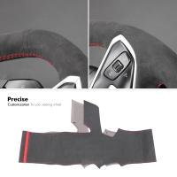 China Hand Stitching Soft Suede Steering Wheel Cover for Chevrolet Corvette C8 2020 2021 2022 2023 for sale