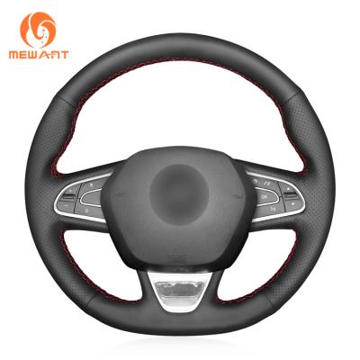 China Hand Sewing Artificial Leather Steering Wheel Cover for Renault Kadjar Koleos Megane Talisman Scenic Samsung QM6 2016-2019 for sale