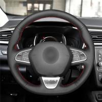 China Hand Sewing Artificial Leather Steering Wheel Cover for Renault Kadjar Koleos Megane Talisman Scenic Samsung QM6 2016-2019 for sale