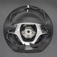 China Hand Stitching Leather Suede Steering Wheel Cover for Chevrolet Corvette C7 2015 2016 2017 2018 2019 2020 for sale