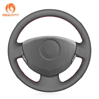 China Hand Sewing Stitching Artificial Leather Steering Wheel Cover for Renault Clio 2 2001-2005 Dacia Sandero 2008-2012 for sale