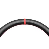 China Best Selling Suede Carbon Fiber Auto Accessories Car Steering Wheel Cover for girls Free Samples for Dodge RAM 1500 Challenger for sale
