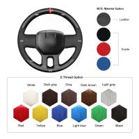 China Best Selling Suede Carbon Fiber Auto Accessories Car Steering Wheel Cover for girls Free Samples for Dodge RAM 1500 Challenger for sale