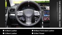 China Hand Stitched Artificial Leather Steering Wheel Cover for Subaru Forester Outback Legacy XV Impreza Liberty GT 2013 2014 2015 for sale