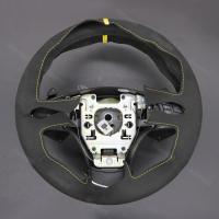 China Custom Hand Stitching Carbon Suede Steering Wheel Cover for Chevrolet Corvette C6 2012 2013 for sale