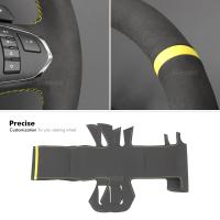 China Custom Hand Stitching Carbon Suede Steering Wheel Cover for Chevrolet Corvette C6 2012 2013 for sale