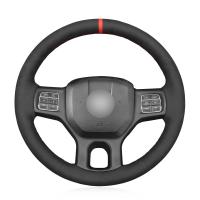 China Best Selling Suede Auto Accessories Car Steering Wheel Cover for Girls Free Samples for Dodge RAM 1500 2012-2018 for sale