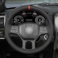China Best Selling Suede Auto Accessories Car Steering Wheel Cover for Girls Free Samples for Dodge RAM 1500 2012-2018 for sale