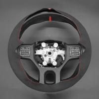 China Best Selling Suede Auto Accessories Car Steering Wheel Cover for Girls Free Samples for Dodge RAM 1500 2012-2018 for sale
