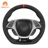China Custom Hand Stitching Durable High Quality Athsuede Steering Wheel Cover for Chevrolet Corvette C7 2015 2016 2017 2018 2019 2020 for sale