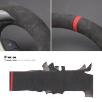 China Custom Hand Stitching Durable High Quality Athsuede Steering Wheel Cover for Chevrolet Corvette C7 2015 2016 2017 2018 2019 2020 for sale