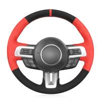 China Hand Sewing New Suede Steering Wheel Cover For Ford Mustang for sale