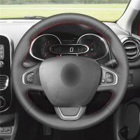China Custom Hand Sewing Artificial Leather Steering Wheel Cover Multi-function for Renault Clio 4 Kaptur Captur 2016-2019 for sale