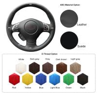 China PU Leather Hand Sewing Black DIY Steering Wheel Cover For Subaru Forester Impreza Legacy 2008 2009 2010 2011 2012 Exiga 2 for sale
