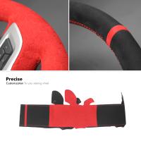 China Hand Sewing New Suede Steering Wheel Cover For Ford Mustang for sale