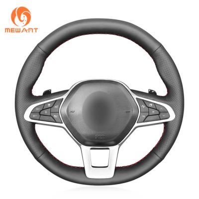 China Custom Hand Sewing Artificial Leather Steering Wheel Cover for Renault Clio 5 V Zoe Captur 2019 2020 for sale