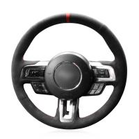 China Super Soft Suede High Quality Steering Wheel Cover For Ford Mustang 2015-2023 for sale