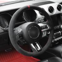 China Super Soft Suede High Quality Steering Wheel Cover For Ford Mustang 2015-2023 for sale