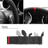 China Super Soft Suede High Quality Steering Wheel Cover For Ford Mustang 2015-2023 for sale