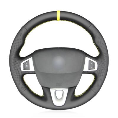 China Hand Stitching Artificial Leather Steering Wheel Cover for Renault Megane 3 Coupe RS 2010 2011 2012 2013 2014 2015 2016 for sale