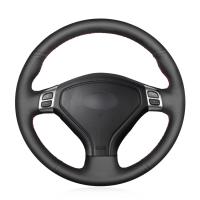 China Custom Leather Suede Sewing DIY Steering Wheel Cover for Subaru BRZ WRX STI Levorg Tribeca Impreza Legacy Outback XV Forester for sale