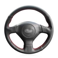 China Custom Leather Suede Sewing DIY Steering Wheel Cover for Subaru BRZ WRX STI Levorg Tribeca Impreza Legacy Outback XV Forester for sale