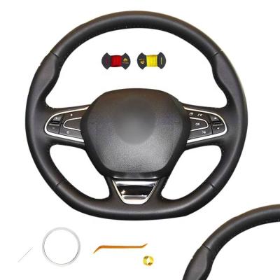 China Custom DIY Handing Sew Steering Wheel Cover for Renault Kadjar 2016 2017 for Renault Koleos 2016 2017 for sale