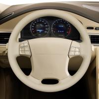 China Car Accessories Hand Stitch Genuine Leather Steering Wheel Cover for Volvo S80 XC70 V70 2006 2007 2008 2009 for sale