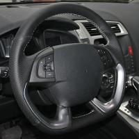 China Custom Hand Sewing Factory Price and High Quality Steering Wheel Cover for Citroen  DS5 for DS 4S for sale