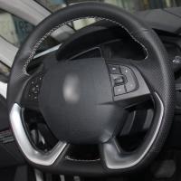 China Custom Hand Sewing Factory Price and High Quality Steering Wheel Cover for Citroen  DS5 for DS 4S for sale