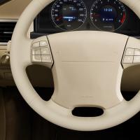China Car Accessories Hand Stitch Genuine Leather Steering Wheel Cover for Volvo S80 XC70 V70 2006 2007 2008 2009 for sale
