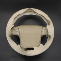 China Car Accessories Hand Stitch Genuine Leather Steering Wheel Cover for Volvo S80 XC70 V70 2006 2007 2008 2009 for sale