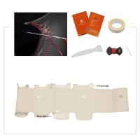 China Car Accessories Hand Stitch Genuine Leather Steering Wheel Cover for Volvo S80 XC70 V70 2006 2007 2008 2009 for sale