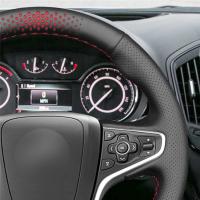 China MEWANT Wholesale Car Interior Accessories For Buick Regal 2014-2017 Hand Sewing Genuine Leather Steering Wheel Cover Fast Ship for sale