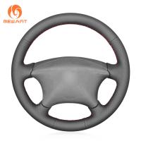 China Hand Sewing Black Artificial Leather Steering Wheel Cover for Citroen Xsara Picasso 2003-2010 Peugeot Partner 2003-2008 for sale
