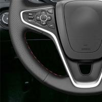 China MEWANT Wholesale Car Interior Accessories For Buick Regal 2014-2017 Hand Sewing Genuine Leather Steering Wheel Cover Fast Ship for sale