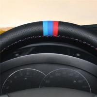 China MEWANT For Toyota Highlander Camry Provide the Handmade Sewing Carbon Fiber Suede Leather 3D Steering Wheel Covers for sale